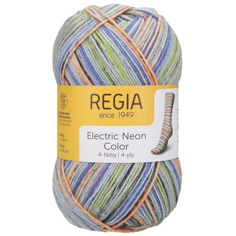Regia Electric Neon Color купить - www.knit-socks.ru