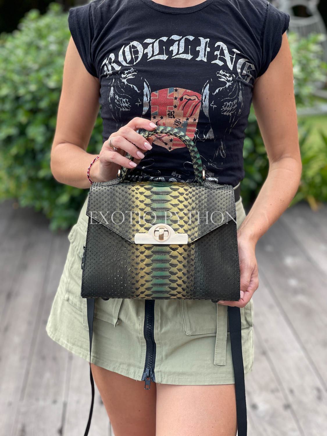 Сумка из кожи питона BG-468 - «EXOTIQ PYTHON»