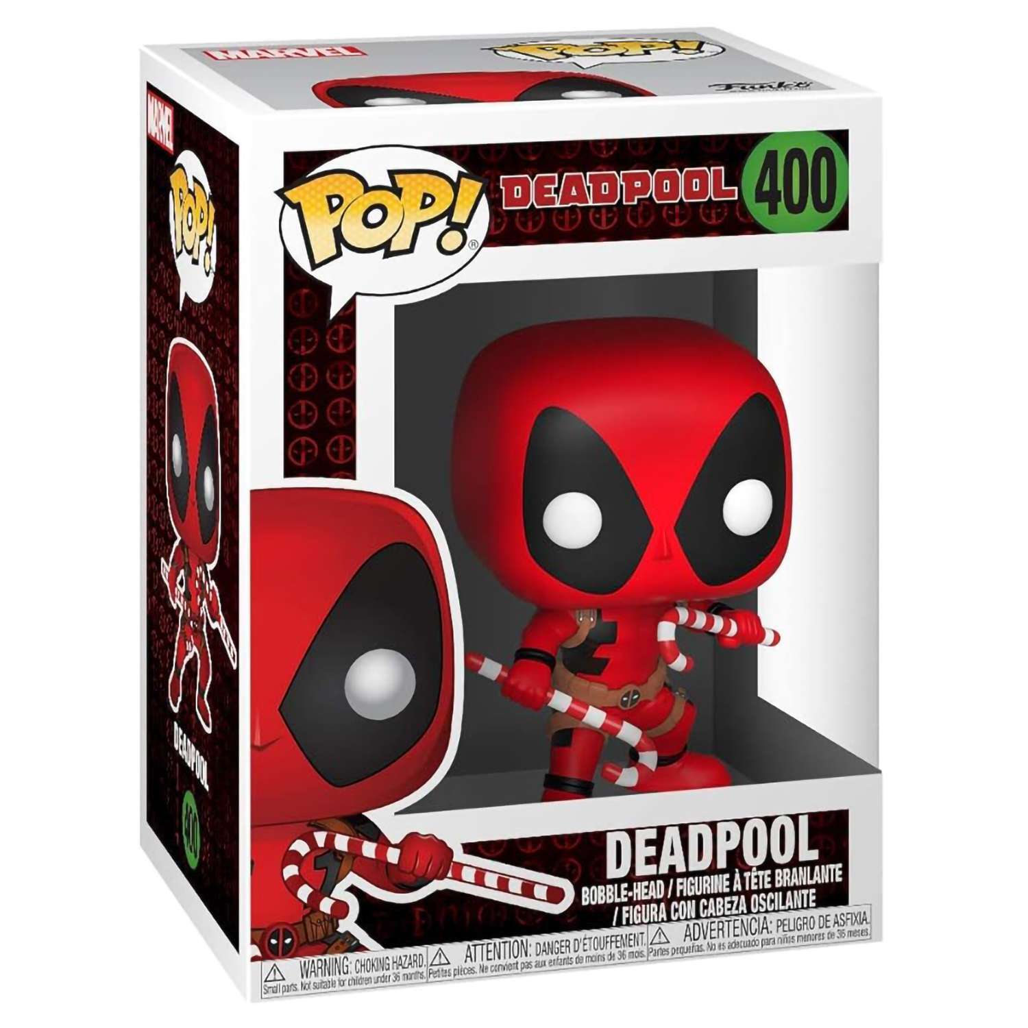 «Фигурка Funko POP! Bobble Marvel Holiday Deadpool w/ Candy Canes (400 ...