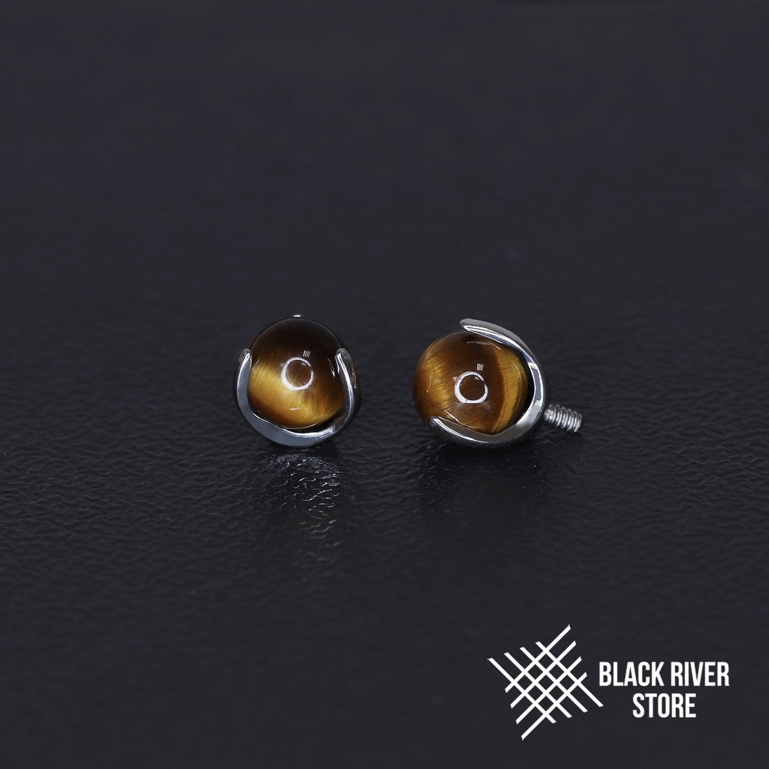 Ball 3-Prongs 4мм/5мм Tiger Eye купить в магазине Black River Store