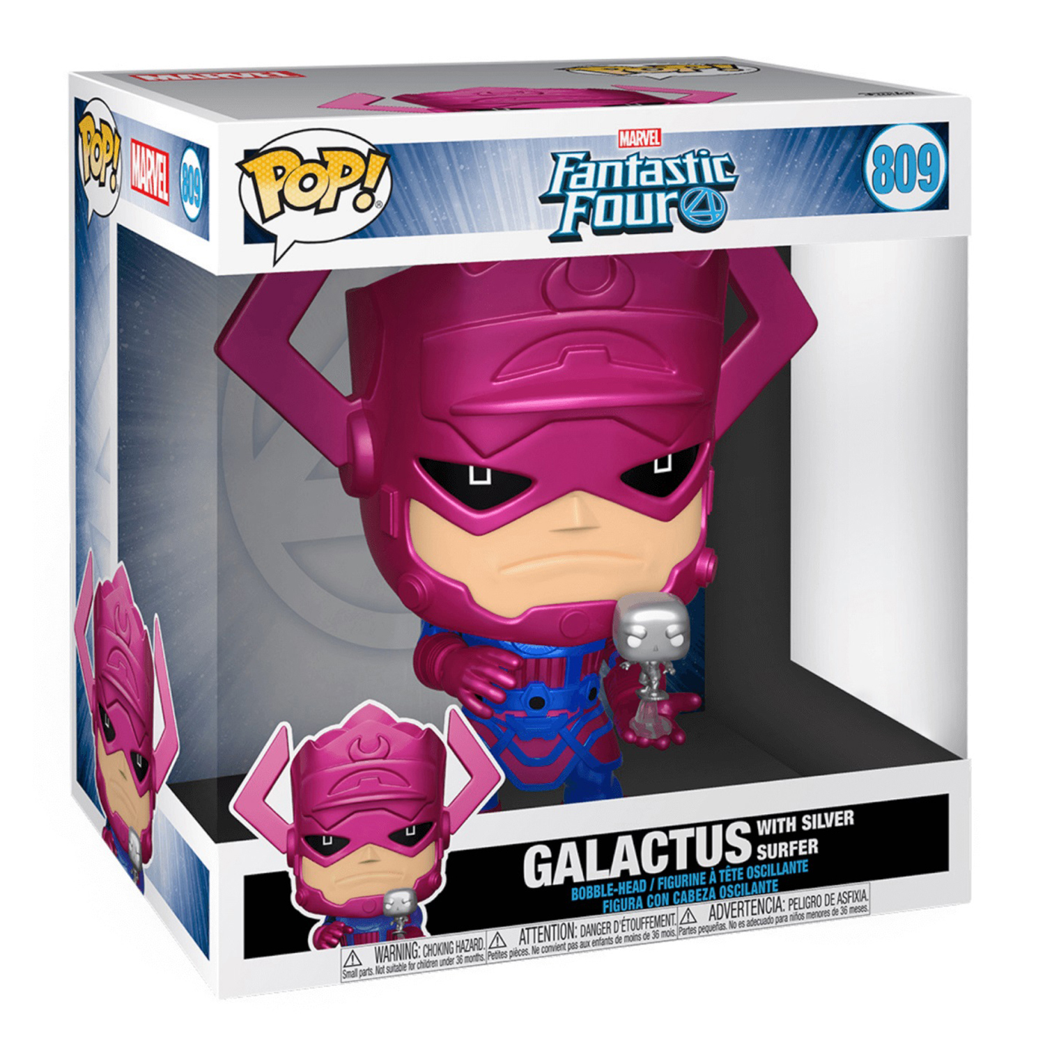 MEGA Funko POP! Marvel. Fantastic Four: Galactus with Silver Surfer ...