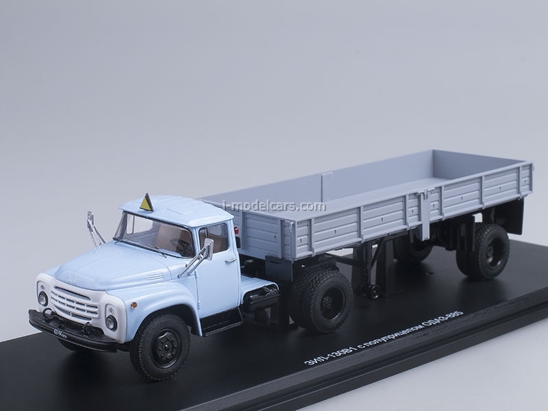 MODEL CARS ZIL-130V1 late with semitrailer ODAZ-885 1:43 Start Scale ...