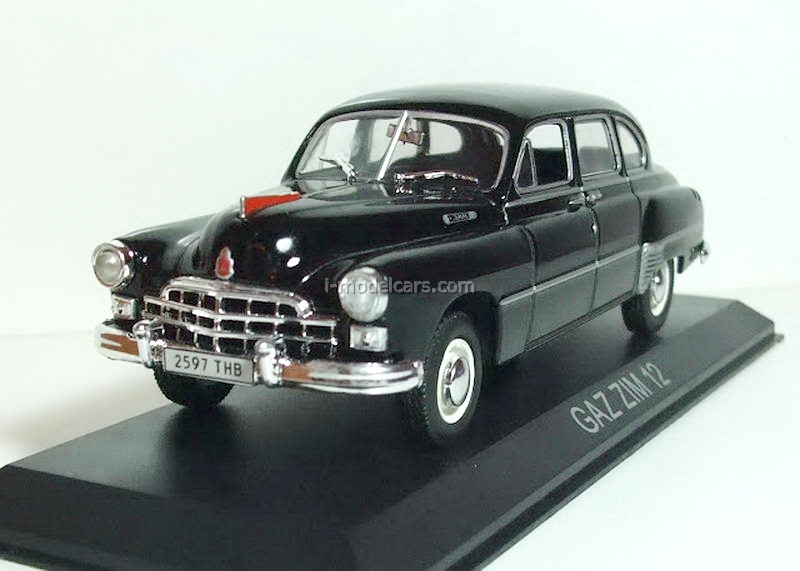 MODEL CARS GAZ-12 ZIM black 1:43 DeAgostini Masini de legenda #36