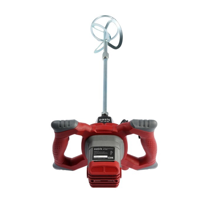 Миксер строительный Oasis MX-130, 1300 Вт, 100 Нм, 1 скорость, 810 об/мин, М14 (арт. 7585271 ...