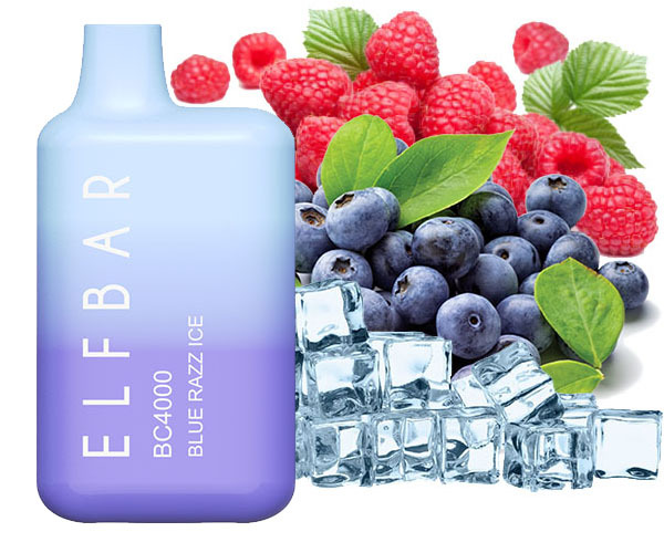 Elf Bar BC4000 - Blue Razz Ice (5% nic) - Kup tytoń do sziszy po ...