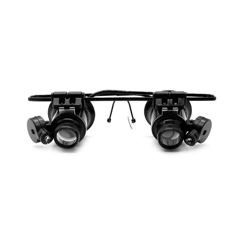 Лупа-очки Kromatech налобная бинокулярная 20x, с подсветкой (2 LED ...