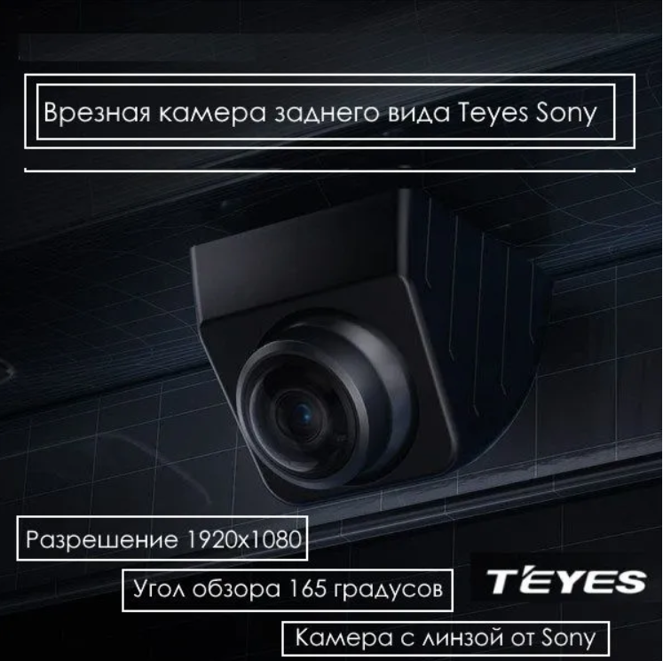 Врезная камера Teyes AHD HS с линзой SONY