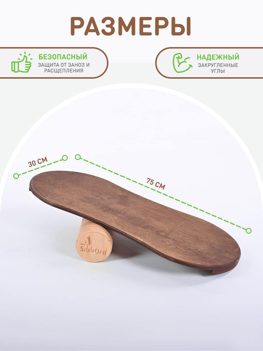 Балансборд прямой на валике - рокерборд – купить за 3 575 ₽ | Сибборд