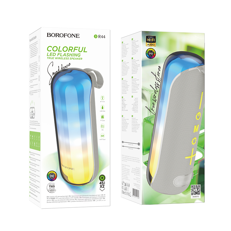 Колонка - Bluetooth BOROFONE BR44 (серый) – купить оптом за 1 100 ₽ | MegaOpt