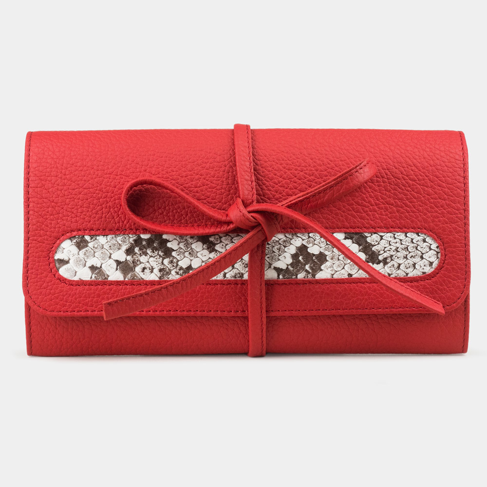 Чехол для ювелирных украшений Plier из кожи теленка, красного цвета за ...