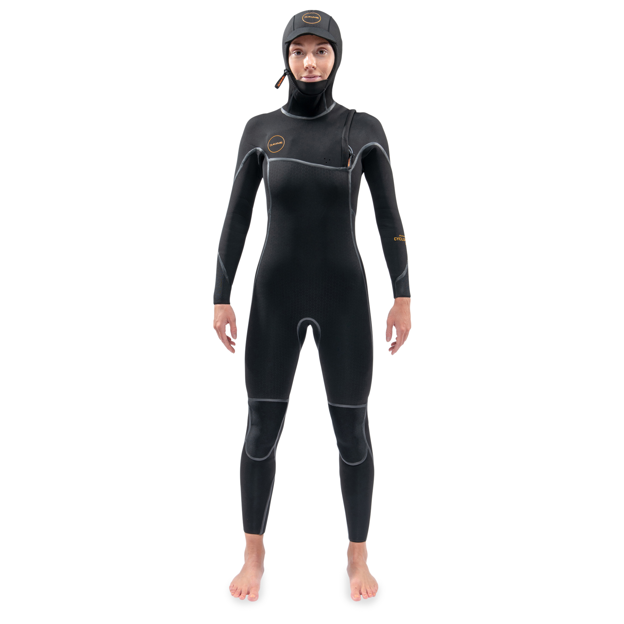 Гидрокостюм женский длинный с капюшоном DAKINE Cyclone Zip Free Hooded ...
