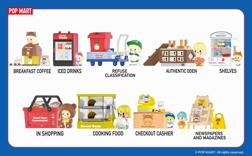 Случайная фигурка POP MART: Sweet Bean 24-Hour Convenience Store Series ...