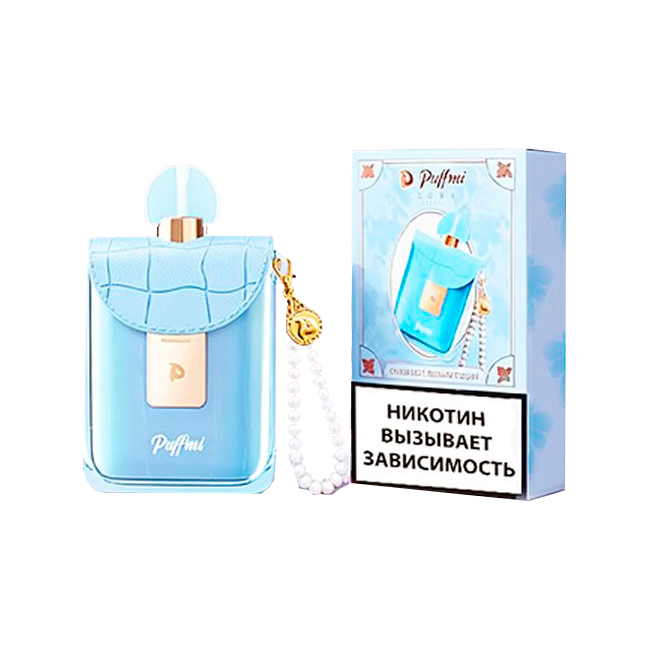 Купить электронную сигарету PUFFMI FLORA 25000 - САХАРНАЯ ВАТА С СИНИМИ ...