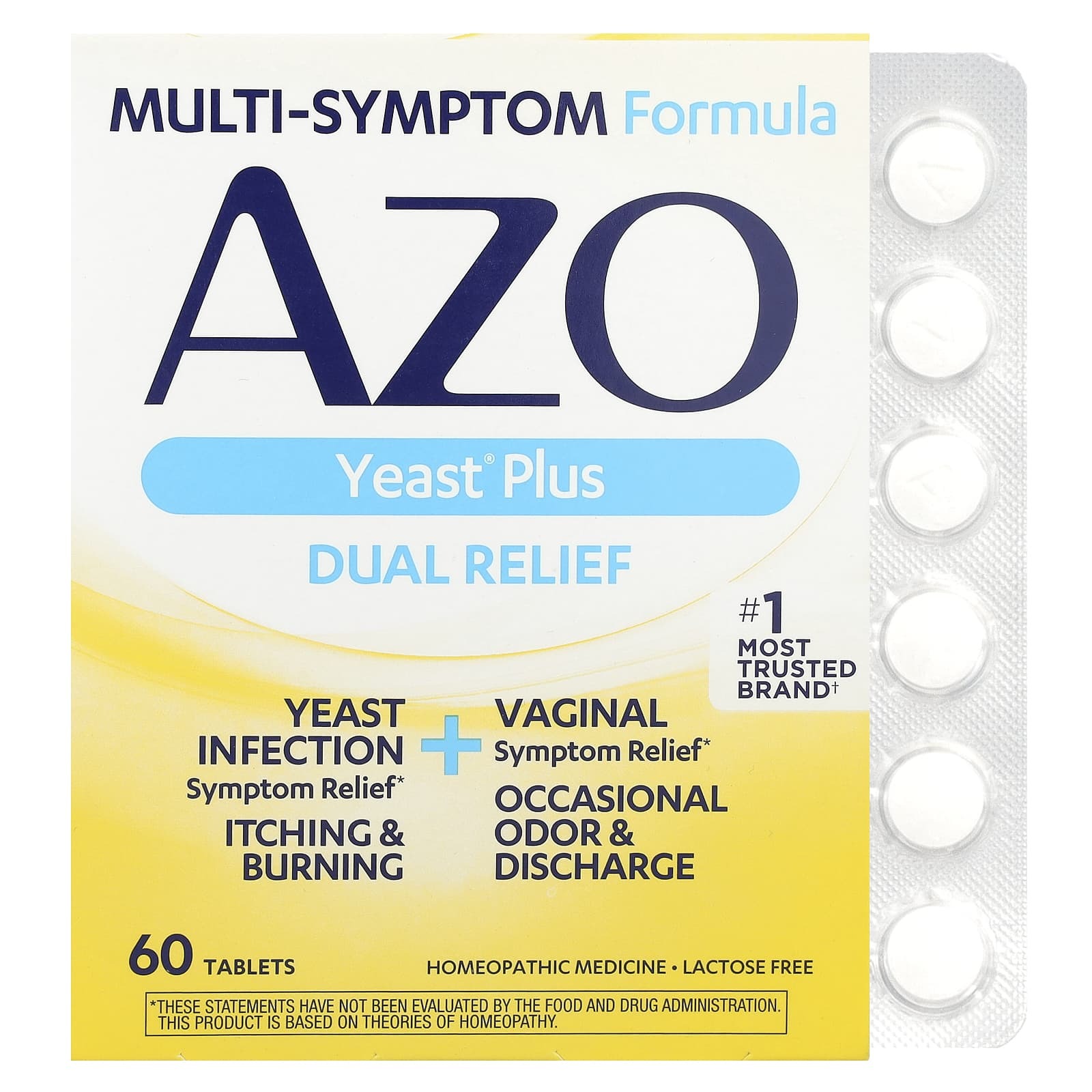 AZO, Yeast® Plus, 60 таблеток AZO-60667 – купить за 1 894 ₽ | iHerb-Russia