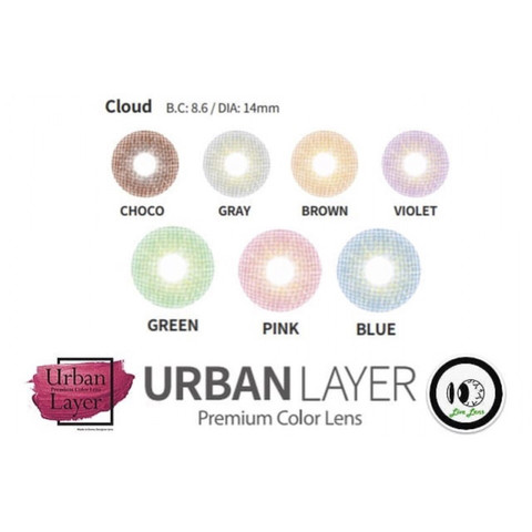 Купить зеленые линзы Urban Layer (Урбан Лейер) Cloud green в интернет ...
