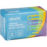 Скрепки Attache Bright Colours полимерные, 28 мм, 100 шт. в уп – купить за 72 руб | Pragmatic.ru