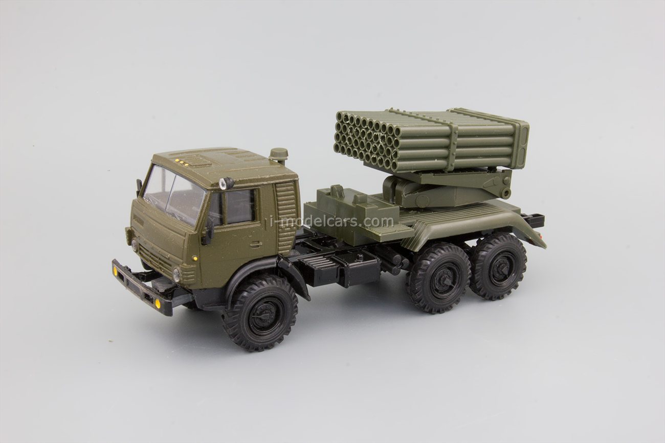 MODEL CARS KAMAZ-5350 Grad multiple launch rocket system (MLRS) Elecon 1:43