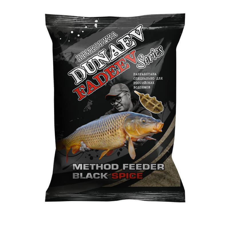 Прикормка "DUNAEV-FADEEV" 1кг Method Feeder Black Spice - Купить за 306 ₽ | Dunaev-shop.ru