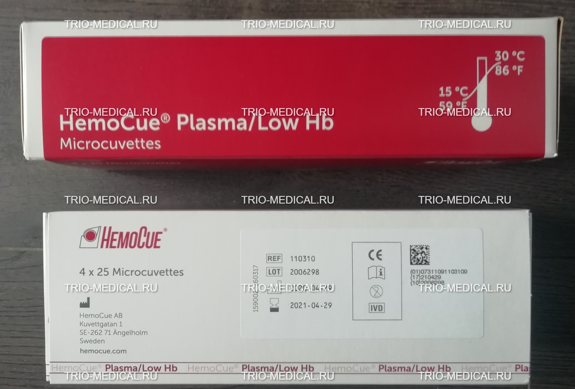 110302 Микрокювета HemoCue "Plasma/Low Hb" для анализатора Plasma/Low ...