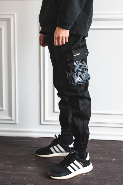 Купить джоггеры BLK Crown Tag logo black