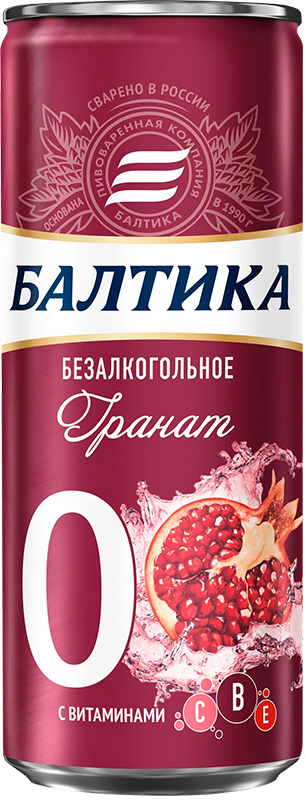 Купить Пивной напиток Балтика №0 Безалкогольное Гранат / Baltika №0 ...