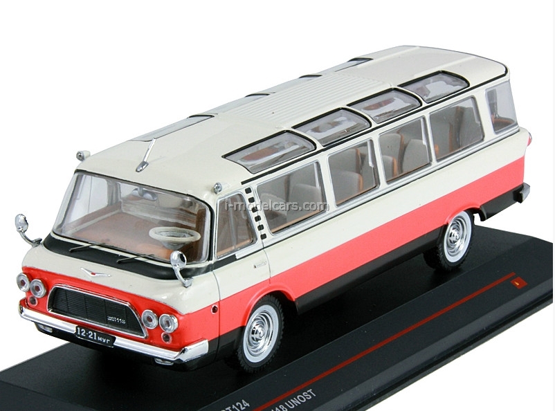 MODEL CARS ZIL-118 Unost white-red-black 1964 IST124 IST Models 1:43