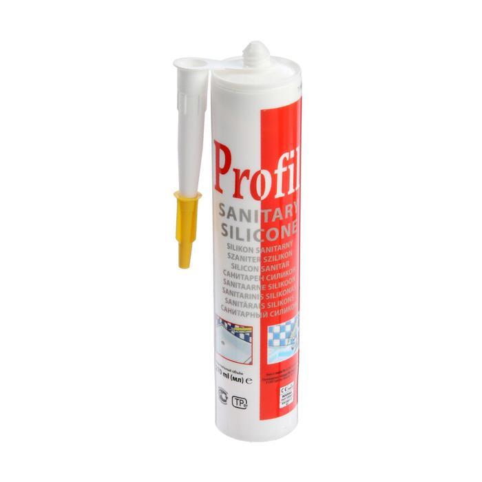 Герметик силиконовый Soudal Profil, санитарный, белый, 270 мл (арт ...