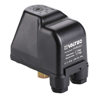 Реле давления Valtec 220 В, 50 Гц, 1/4" (VT.CRS5.02.1)