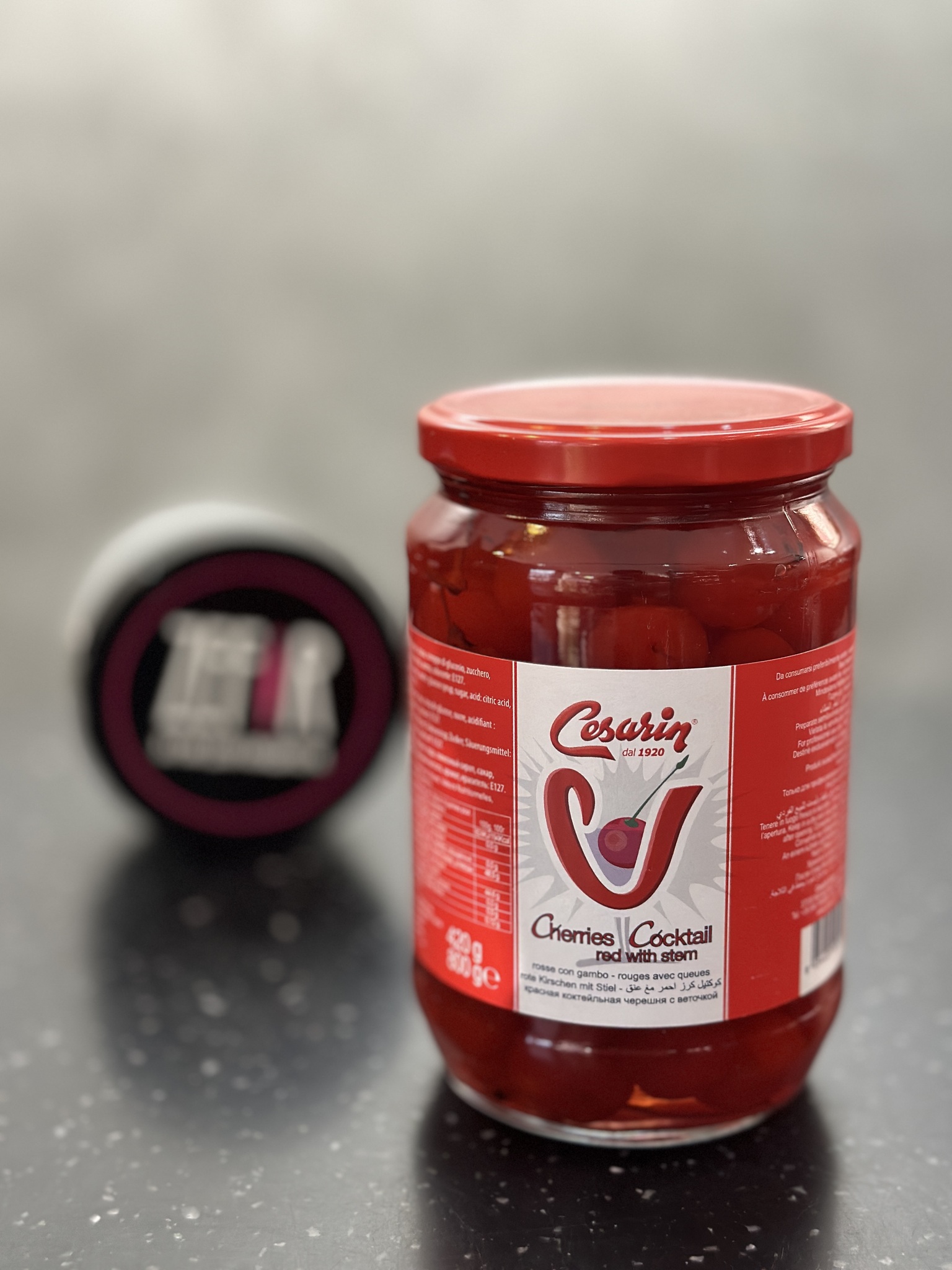 Вишня коктейльная со стебельком Cocktail cherry, Cesarin Италия, 1 ...