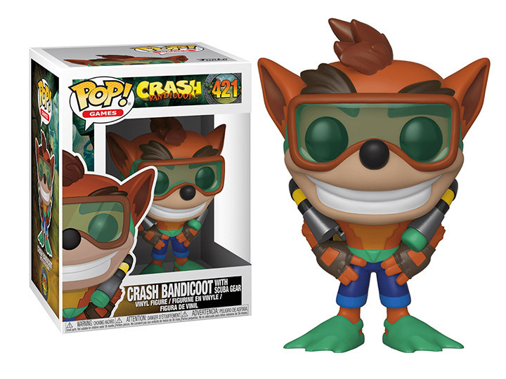 Funko POP! Crash Bandicoot: Crash with Scuba Gear (421) – купить за 990 ...