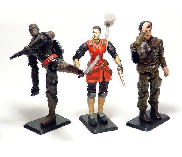 Action Figure 3,75" Display Stands Black
