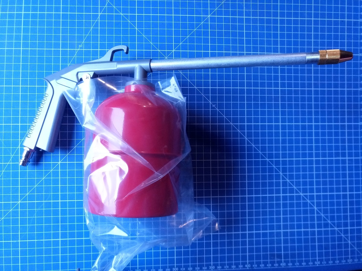 Набор пневмоинструментов QUATTRO ELEMENTI 5 шт, краскопульт, шланг 5м ...