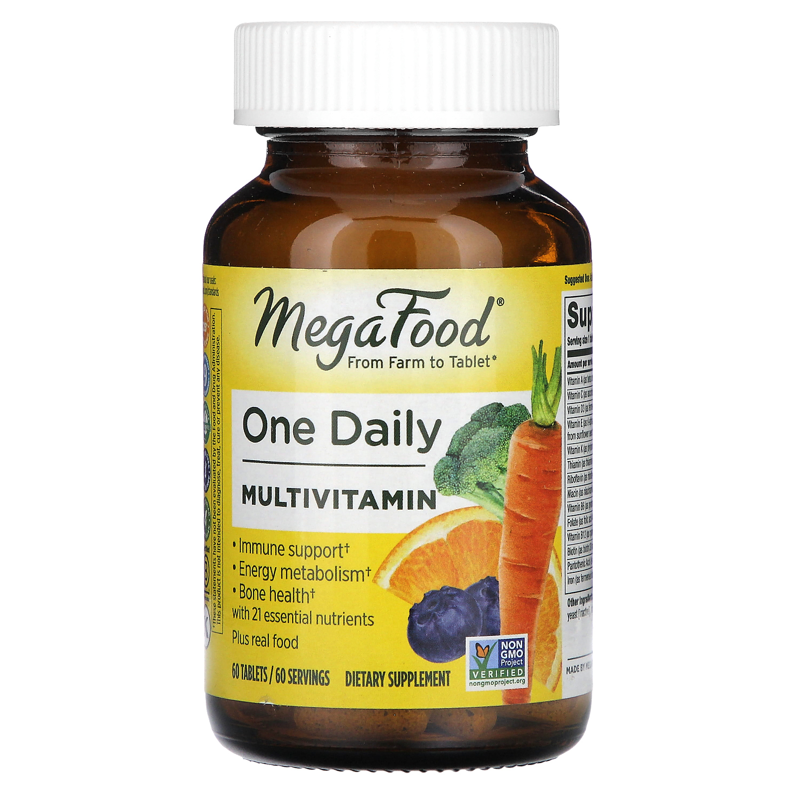 MegaFood, One Daily Multivitamin, мультивитаминный комплекс, 60 ...