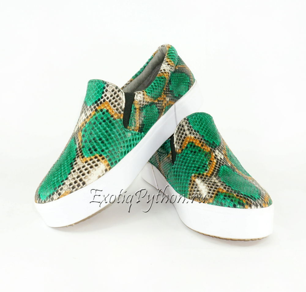 Слипоны из кожи питона SH-82 >> Exotiq Python