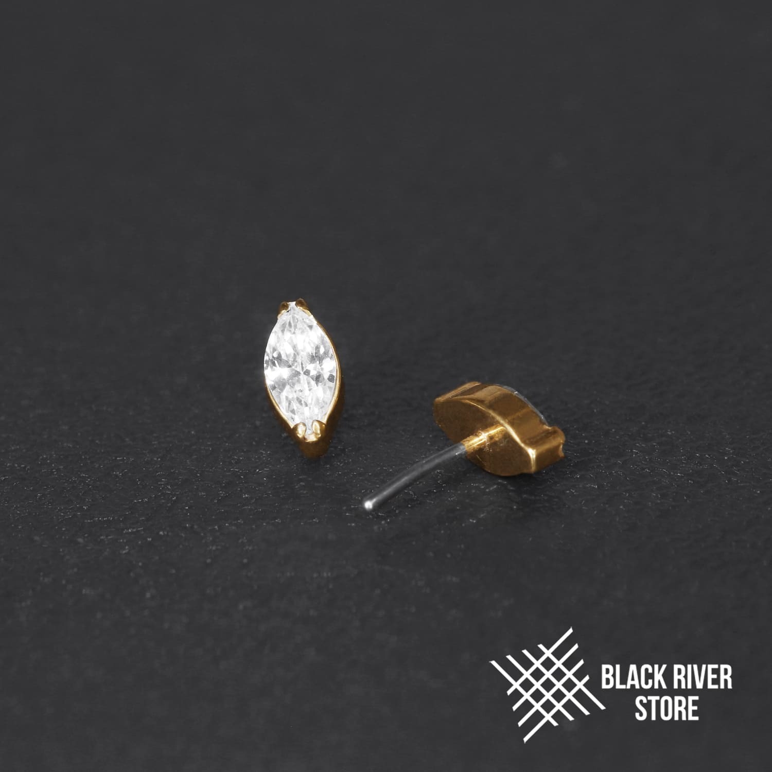 1K Marquise Crystal PVD Yellow Б/Р купить в магазине Black River Store