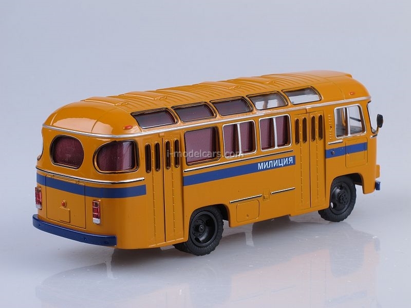 MODEL CARS PAZ-672M Police Soviet Bus 1:43