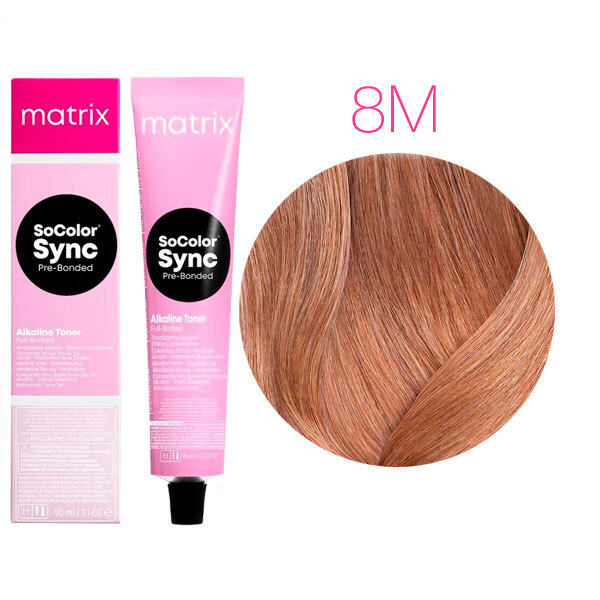 Тонирующая краска для волос без аммиака MATRIX Color Sync 8M светлый ...