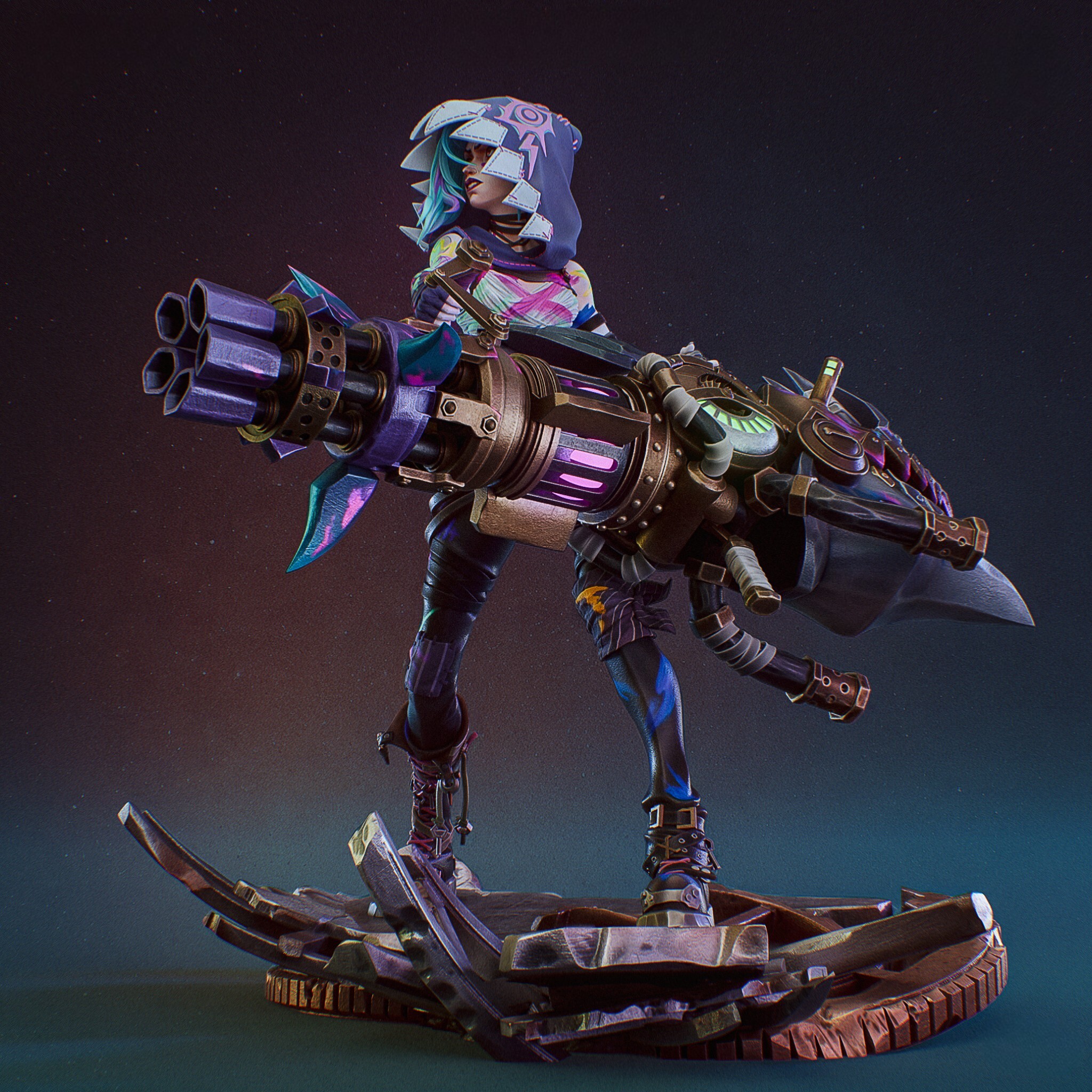 Купить фигурку Jinx big gun - Arcane по низкой цене | FIGURIUM