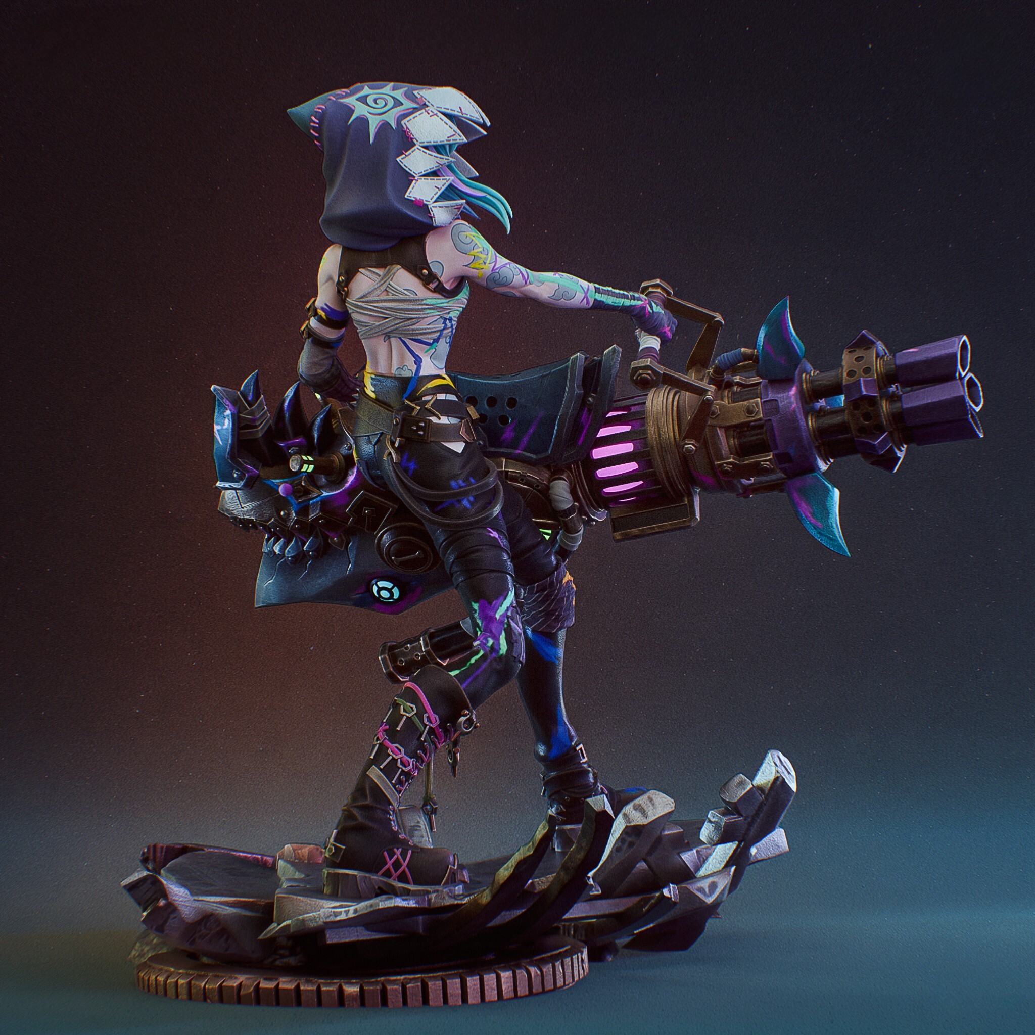 Купить фигурку Jinx big gun - Arcane по низкой цене | FIGURIUM