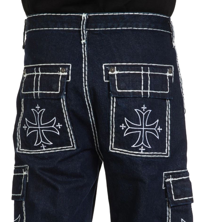 Affliction | Джинсы Wide Leg Cargo Jeans 110WL207
