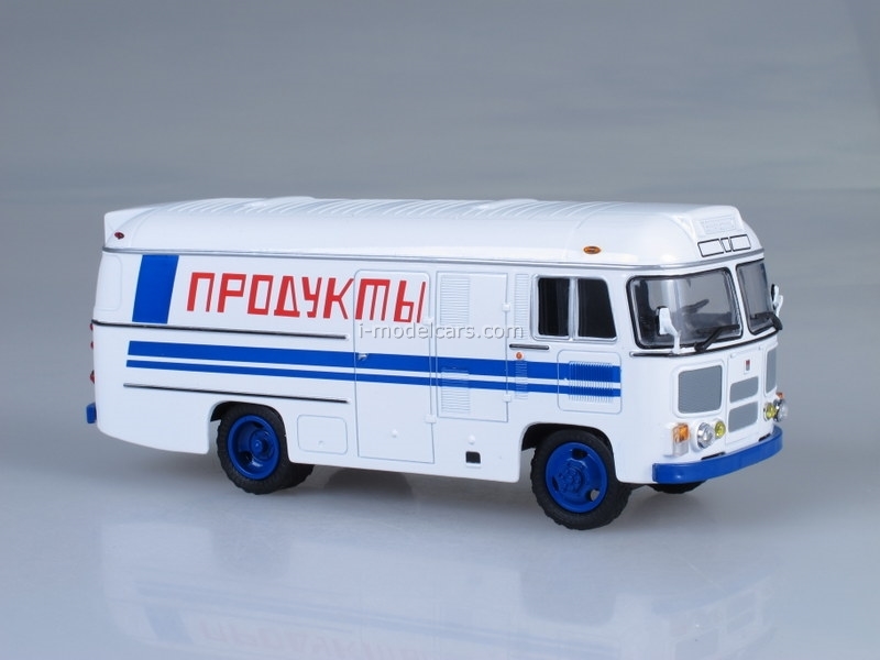 MODEL CARS PAZ-3742 Refrigerator Foods Soviet Bus 1:43