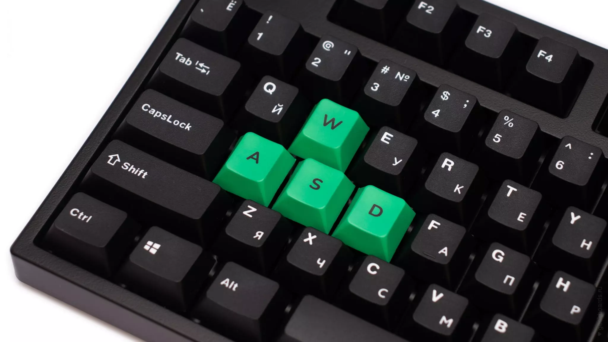 Набор из 4 клавиш Geekboards «WASD» Green — купить на сайте ...