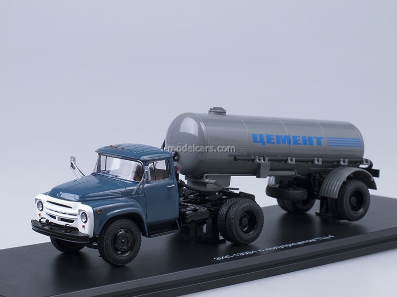 MODEL CARS ZIL-130V1 early with semitrailer TC-4 Cement grey Start ...