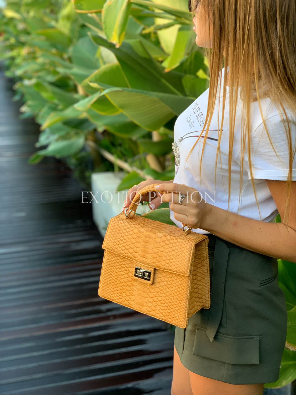 Сумка из кожи питона BG-449 - «EXOTIQ PYTHON»