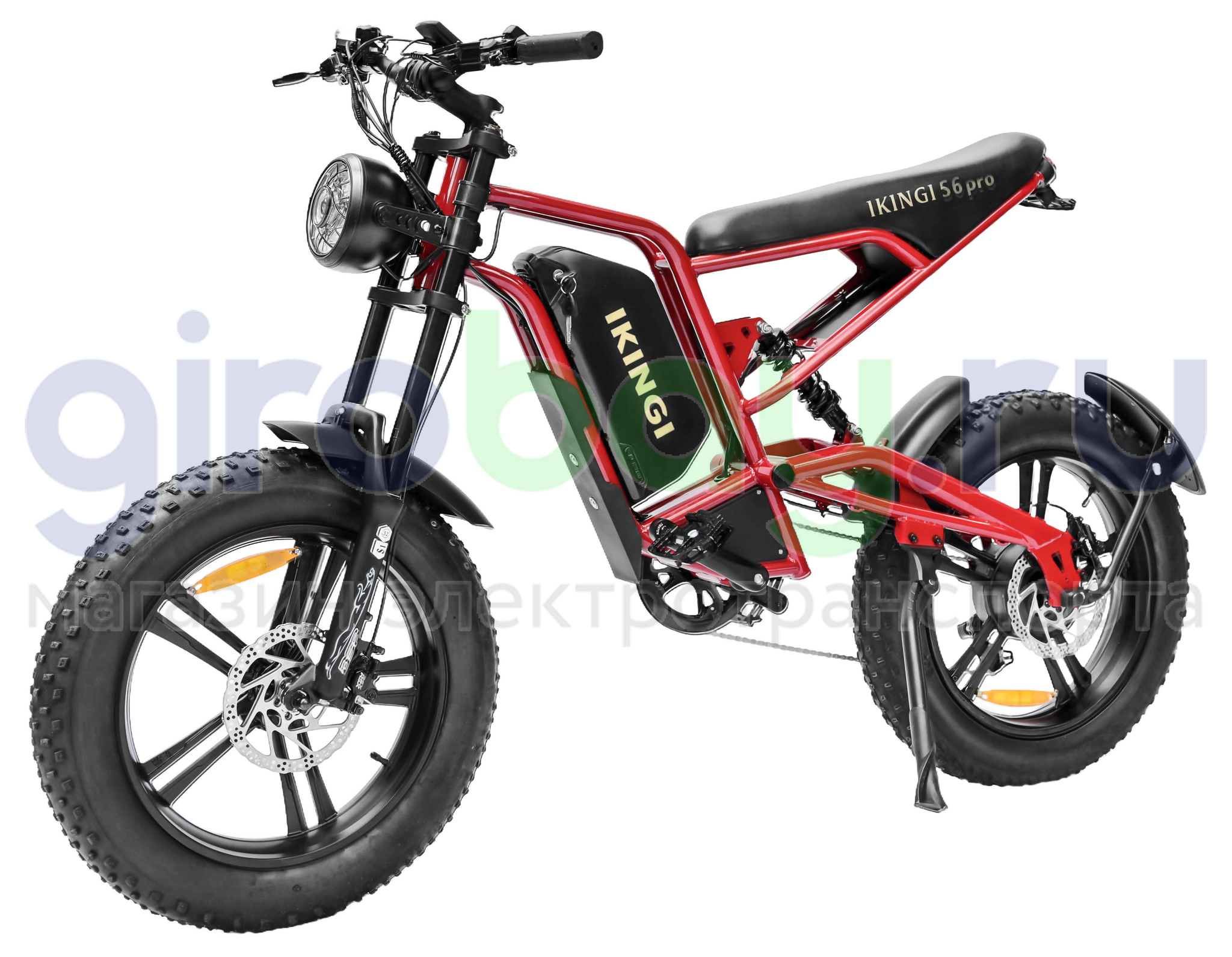 Электровелосипед IKINGI S6 PRO (60V/23Ah) - Красный купить в Москве