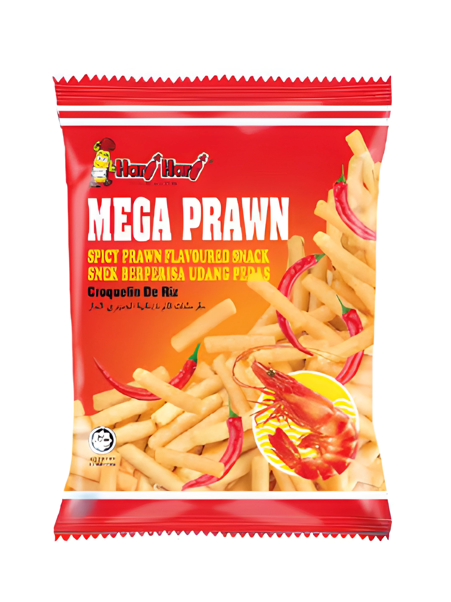 Кукурузные палочки MEGA PRAWN со вкусом креветки и чили оптом | ETC Trade