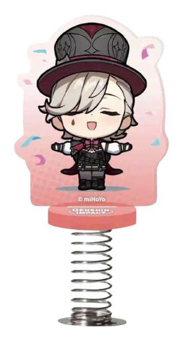 Акриловая фигурка на подставке Genshin Impact Chibi Expression Lyney ...