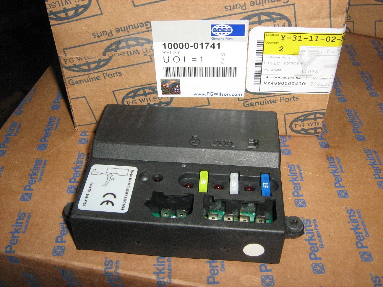 Релейный блок 24V 258-9755 / 10000-01741 АРТ: 10000-01741 - оригинал FG Wilson