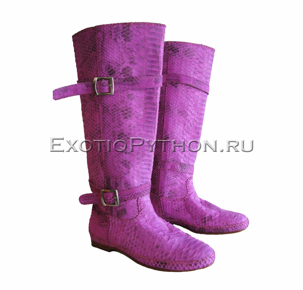 Сапоги из кожи питона SH-107 - Exotiq Python