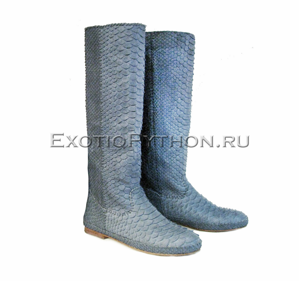 Сапоги из кожи питона SH-108 - Exotiq Python
